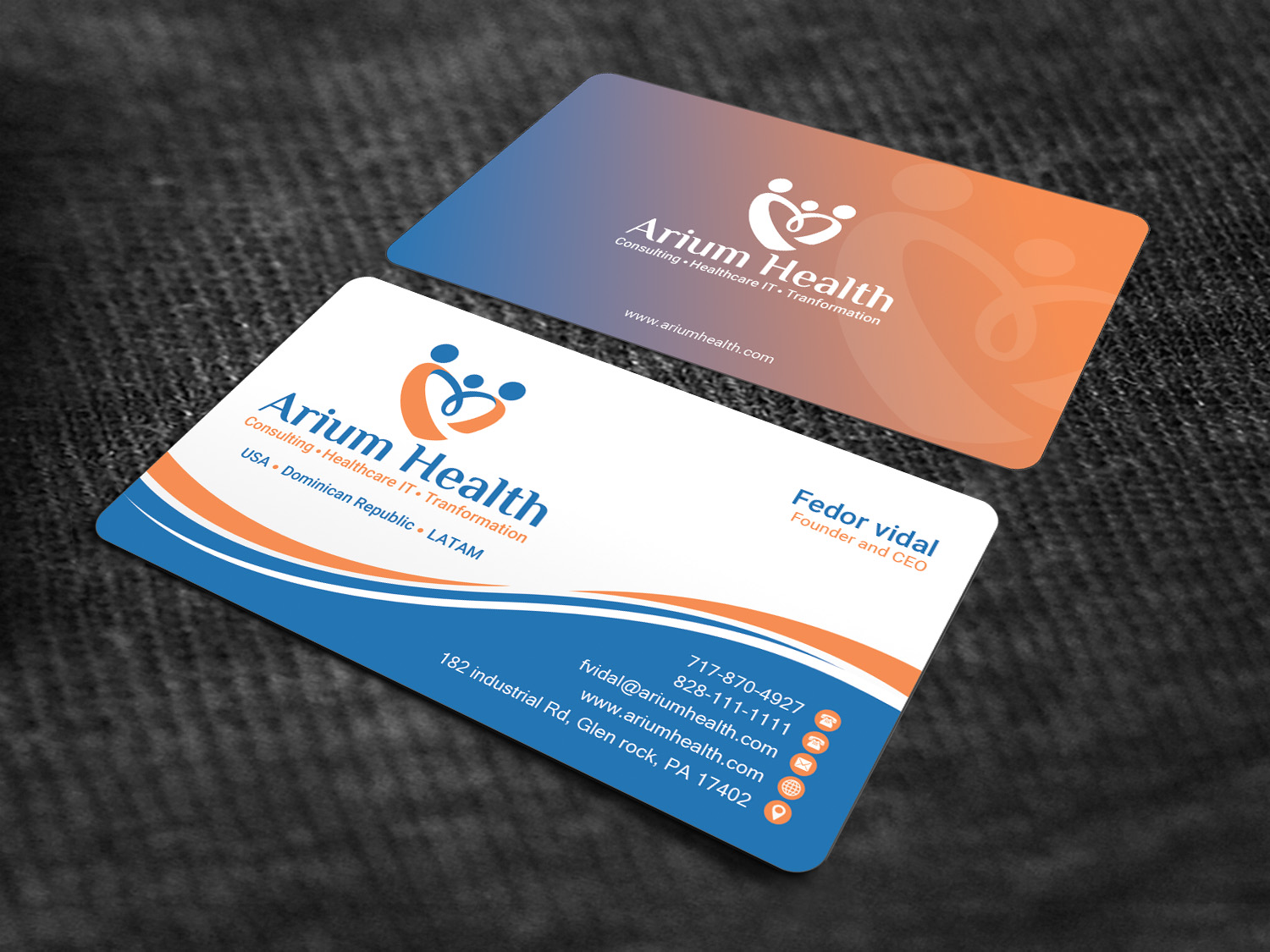 Modern, Upmarket, Information Technology Business Card Design for ...