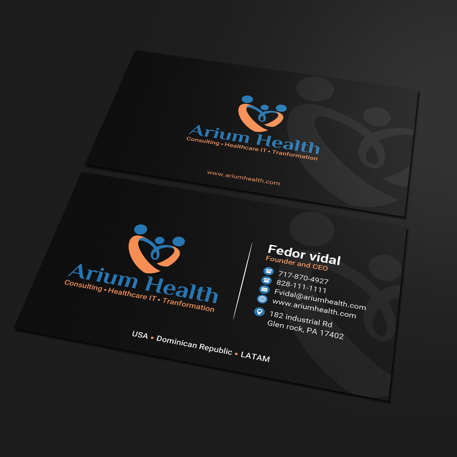 Modern, Upmarket, Information Technology Business Card Design for ...