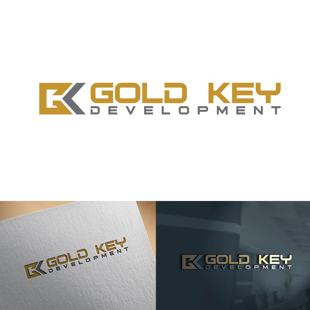 Logo Design for Gold Key Development ( or use of GK) by JAFRIN | Design ...