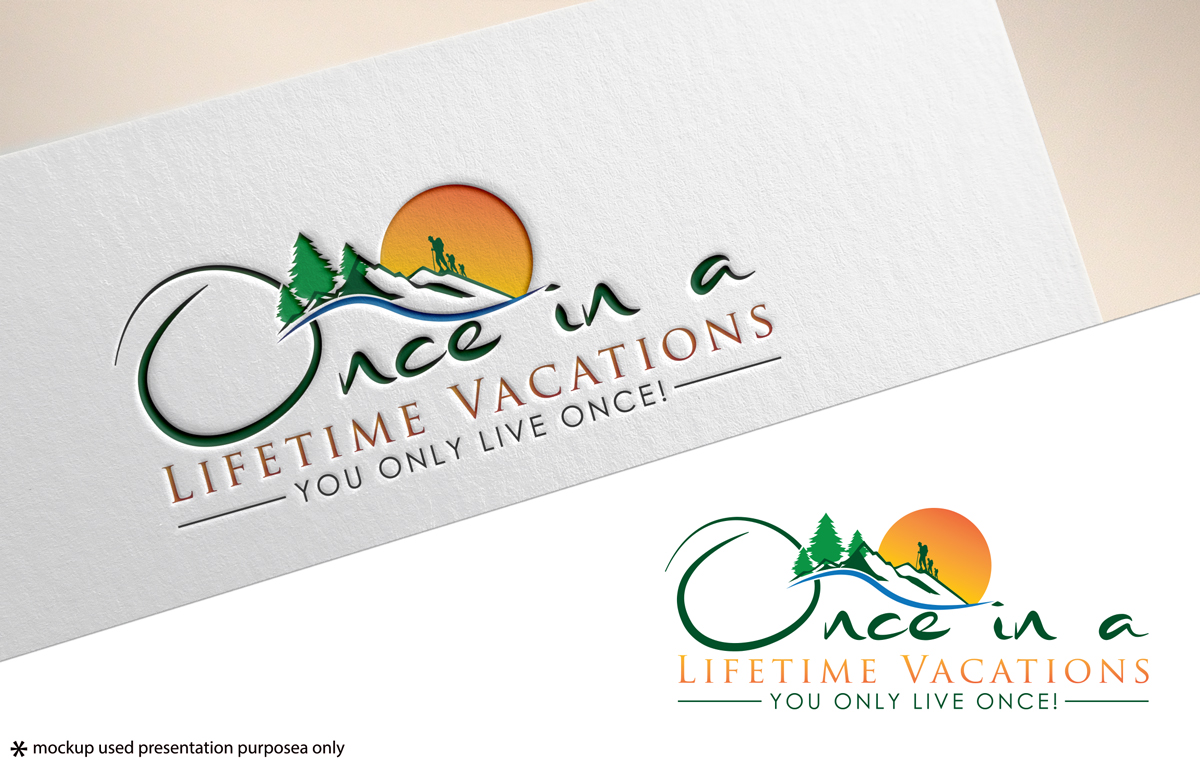 Bold, Playful Logo Design for Once in a Lifetime Vacations - You only ...