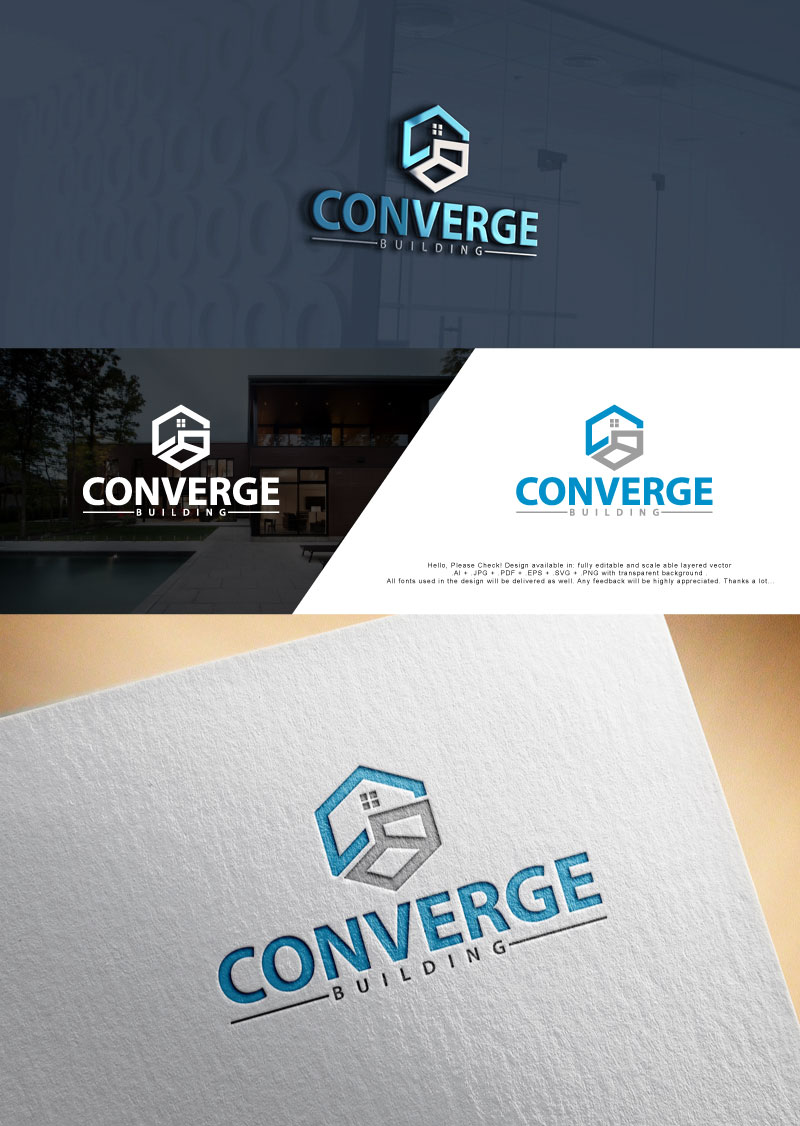 Elegant, Serious, Architecture Logo Design for CONVERGE BUILDING by ...