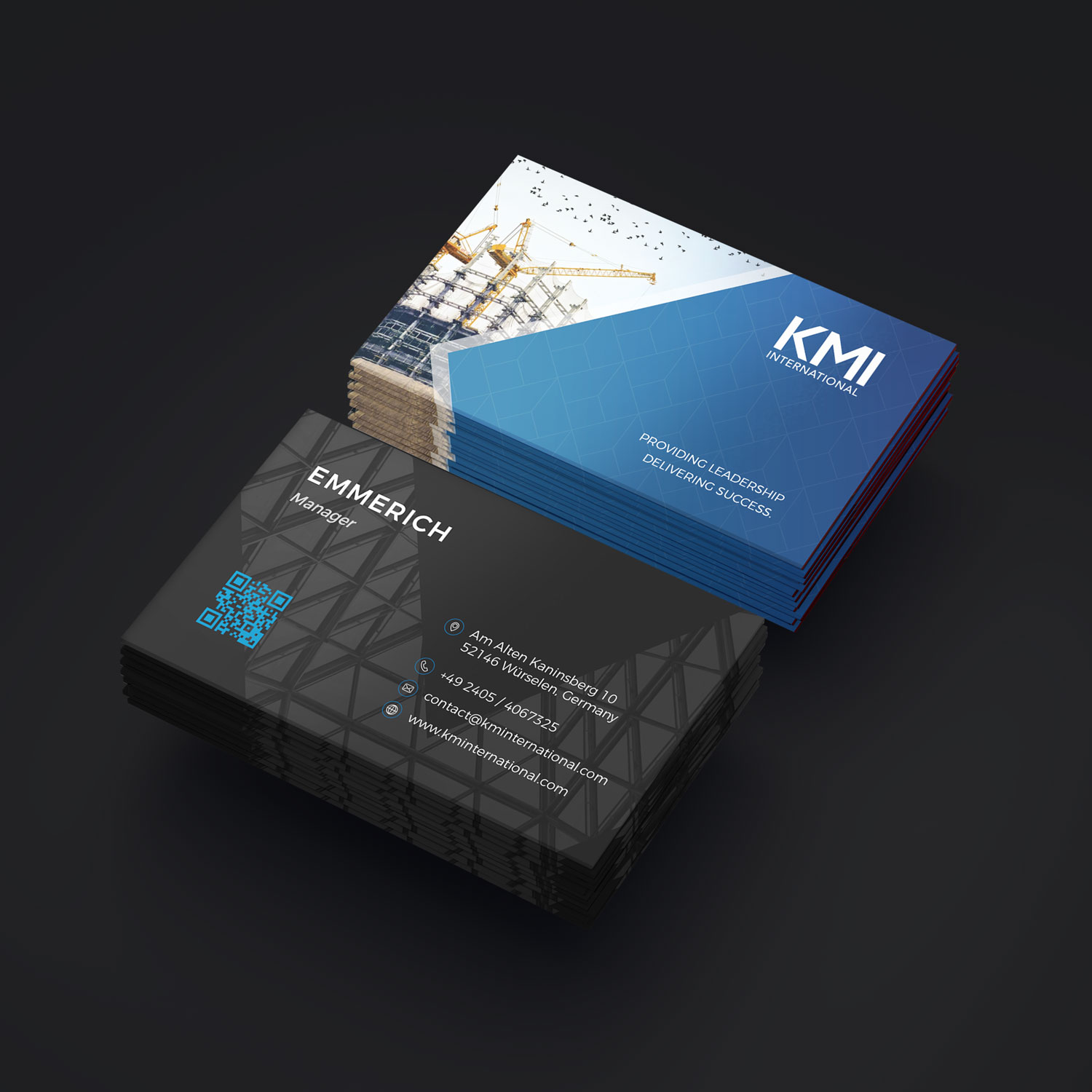 Serious, Masculine Business Card Design for a Company by winaya ...