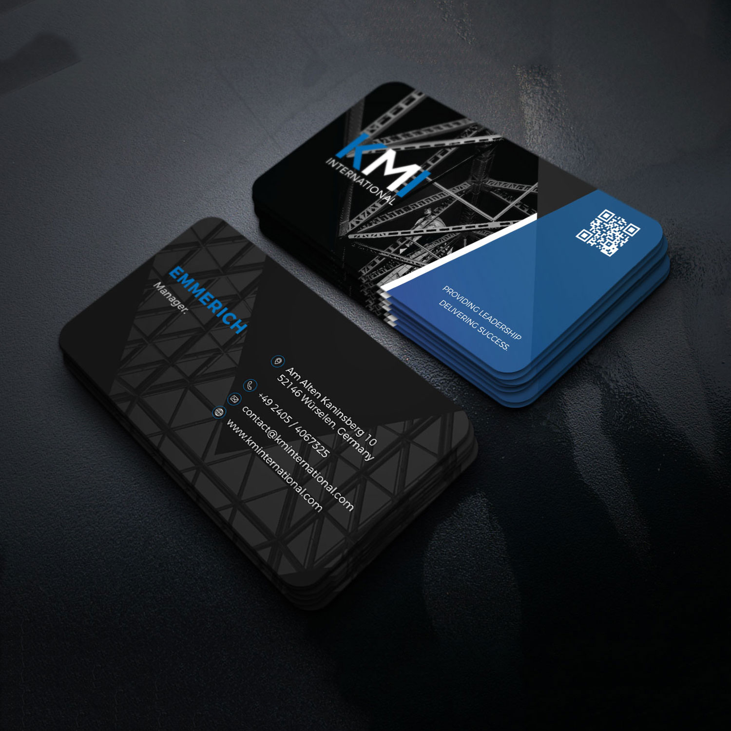 Serious, Masculine Business Card Design for a Company by winaya ...