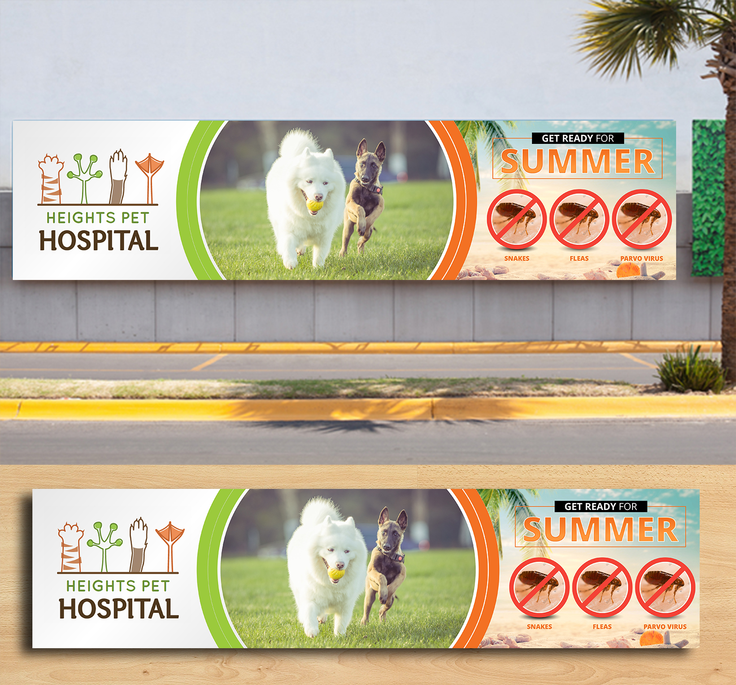 Bold, Colorful, Veterinary Graphic Design for Heights Pet Hospital by ...