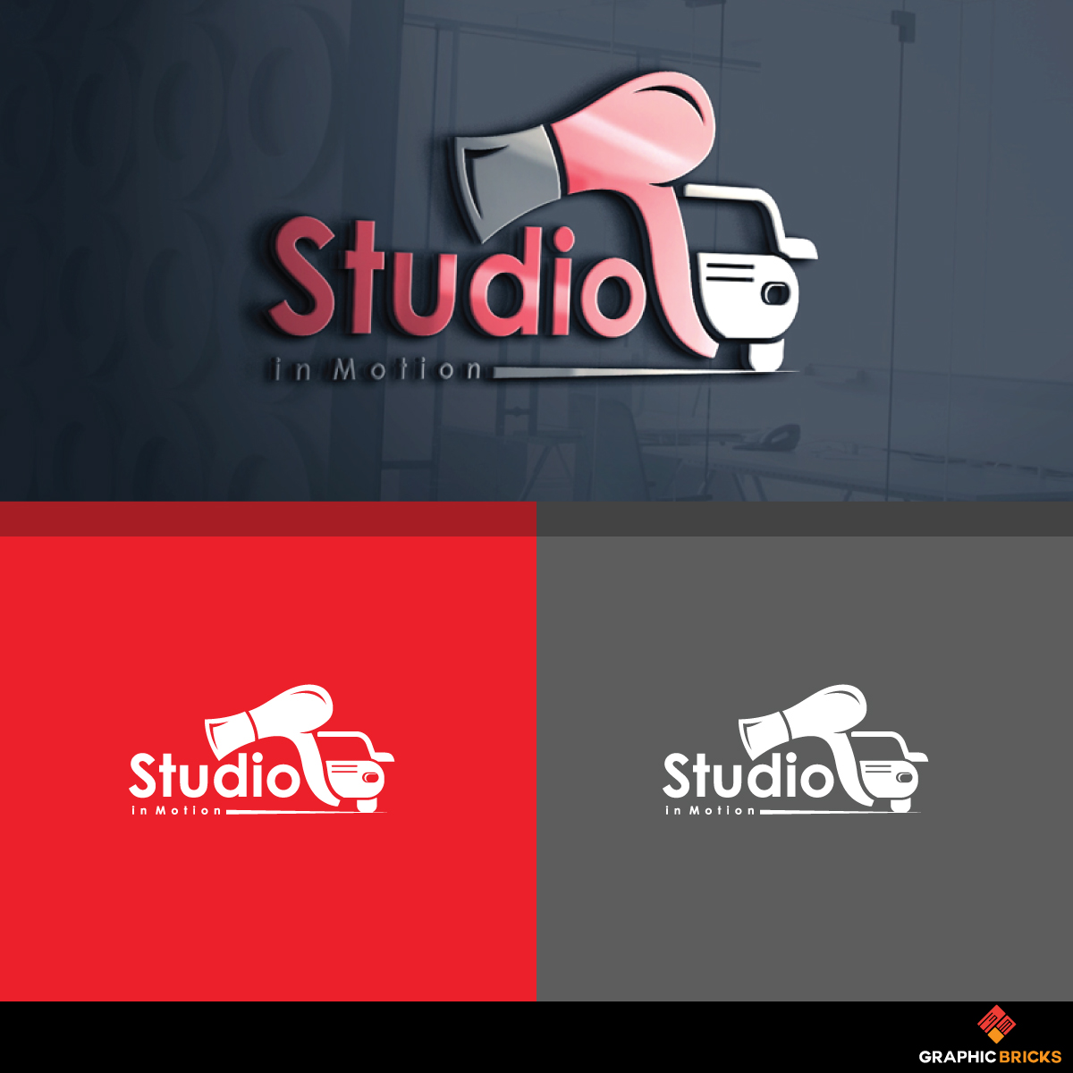 Bold, Modern Logo Design for Studio in Motion by Graphic Bricks ...