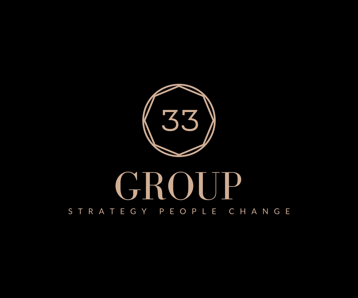Elegant, Playful Logo Design for 33 Group (and Logo tagline: Strategy ...