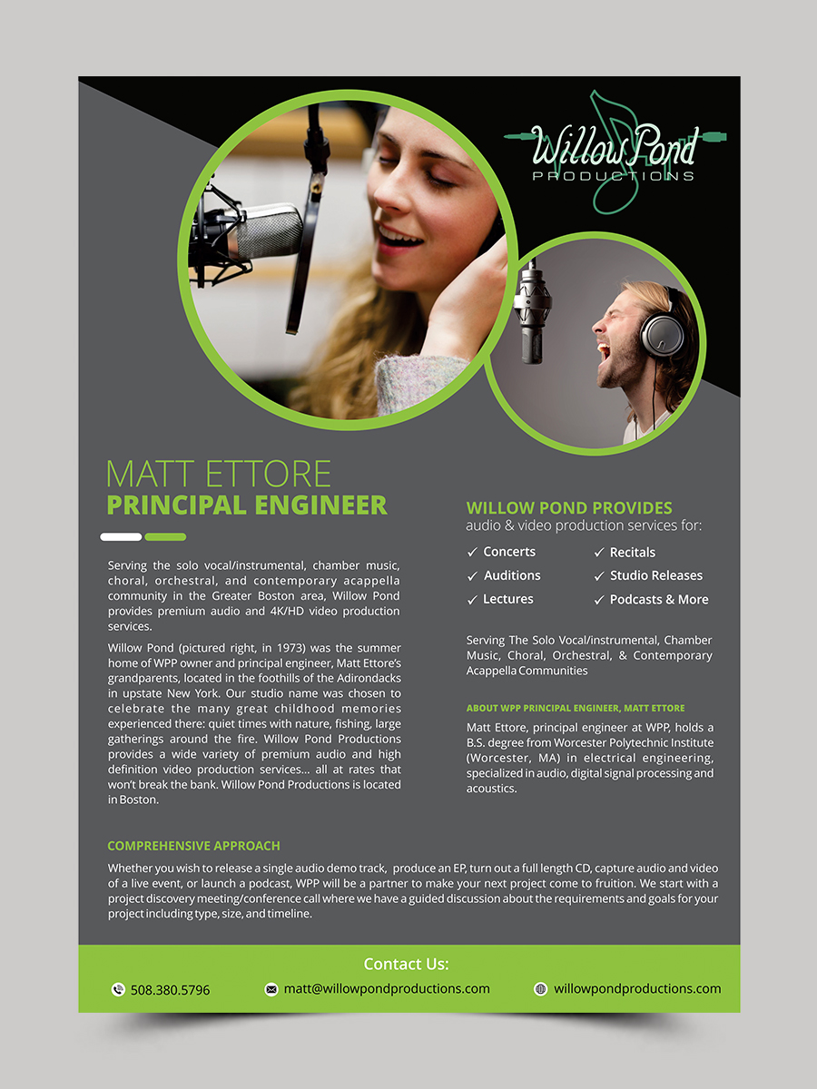 Elegant, Serious, Audio Flyer Design for a Company by ESolz ...