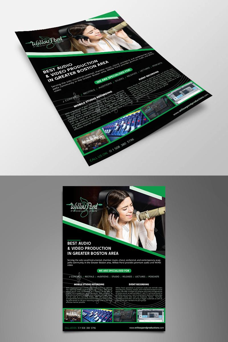 Elegant, Serious, Audio Flyer Design for a Company by ESolz ...