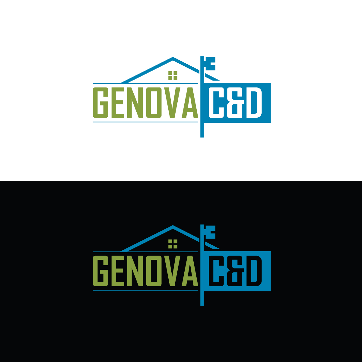 Logo Design for Genova C&D - Something like that... by Kreative Fingers ...