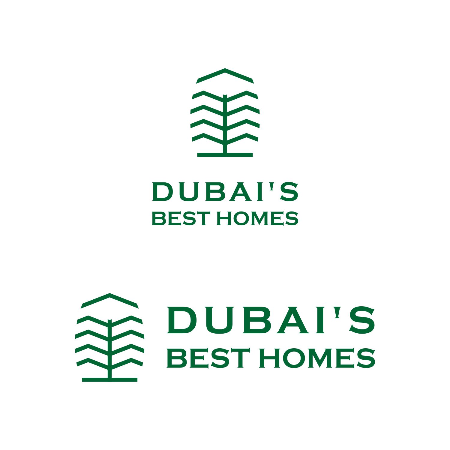 Modern, Upmarket, Real Estate Agent Logo Design for Dubai's Best Homes ...