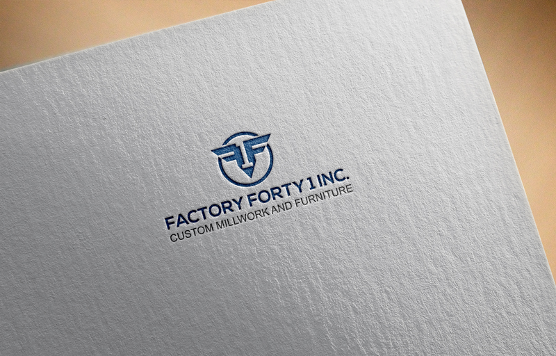 Logo Design for Factory Forty 1 Inc. Custom Millwork and Furniture by ...