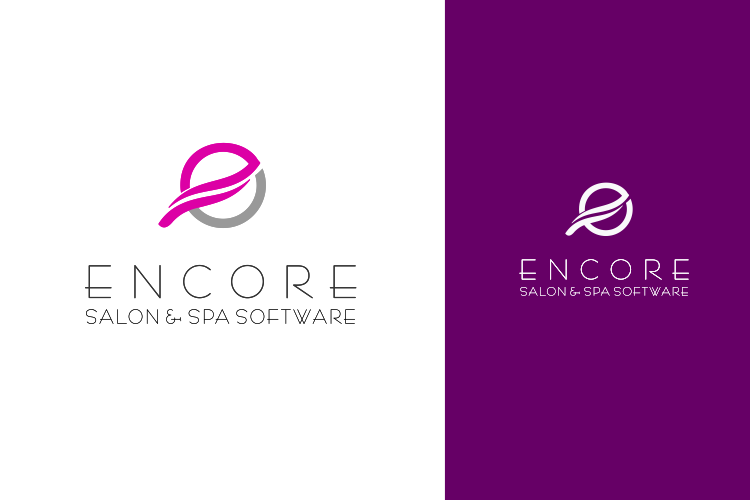 Modern, Bold, Business Software Logo Design for Encore Salon & Spa ...