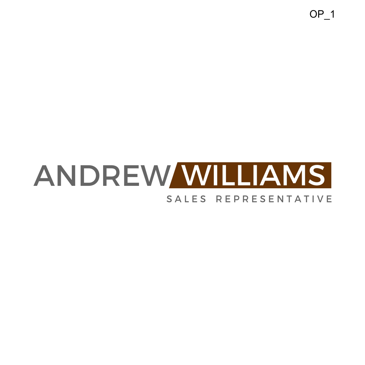 Logo Design for Andrew Williams by GVisions | Design #20344510