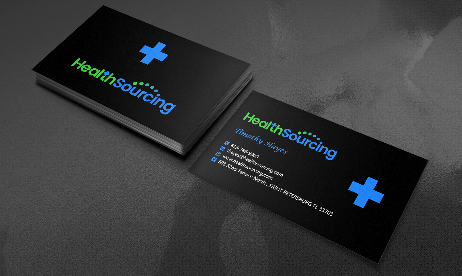 Professional, Upmarket, Staffing Business Card Design for a Company by ...