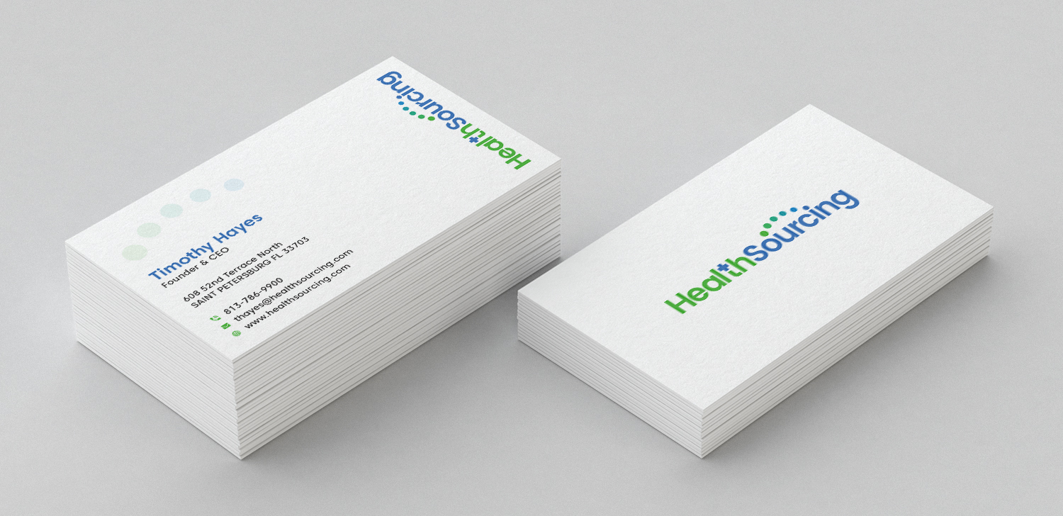 Professional, Upmarket, Staffing Business Card Design for a Company by ...