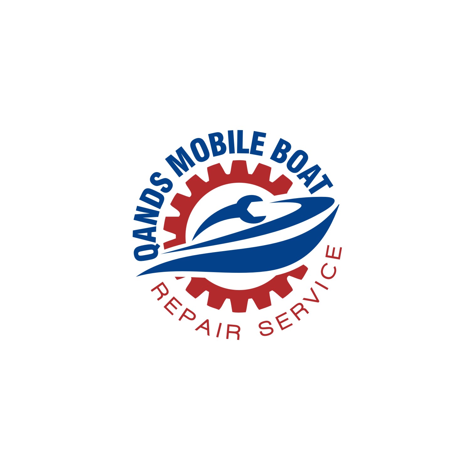 Bold, Masculine Logo Design for QandS Mobile Boat Repair service by ...