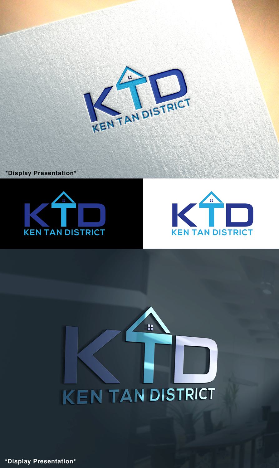 Modern, Professional, Real Estate Agent Logo Design for KTD Ken Tan ...