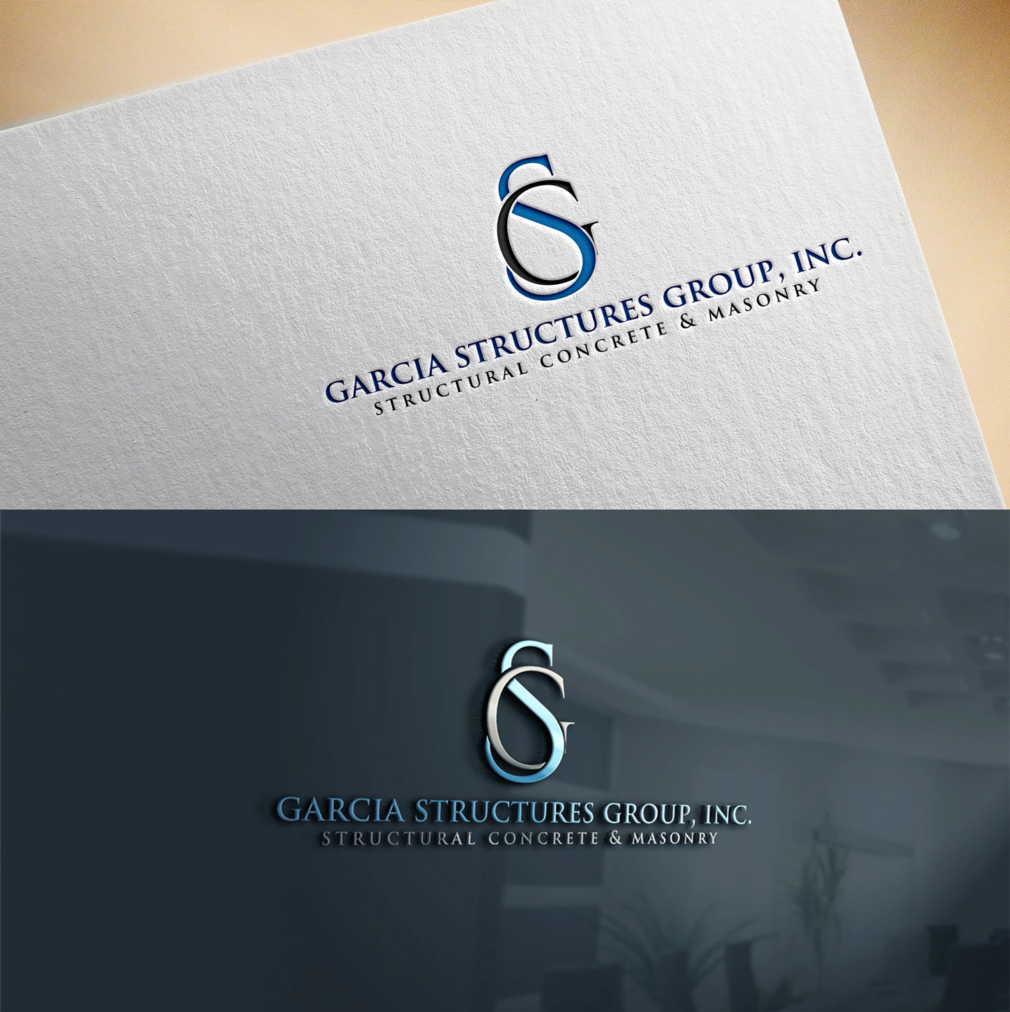 Logo Design for Garcia Structures Group, Inc. Structural Concrete ...