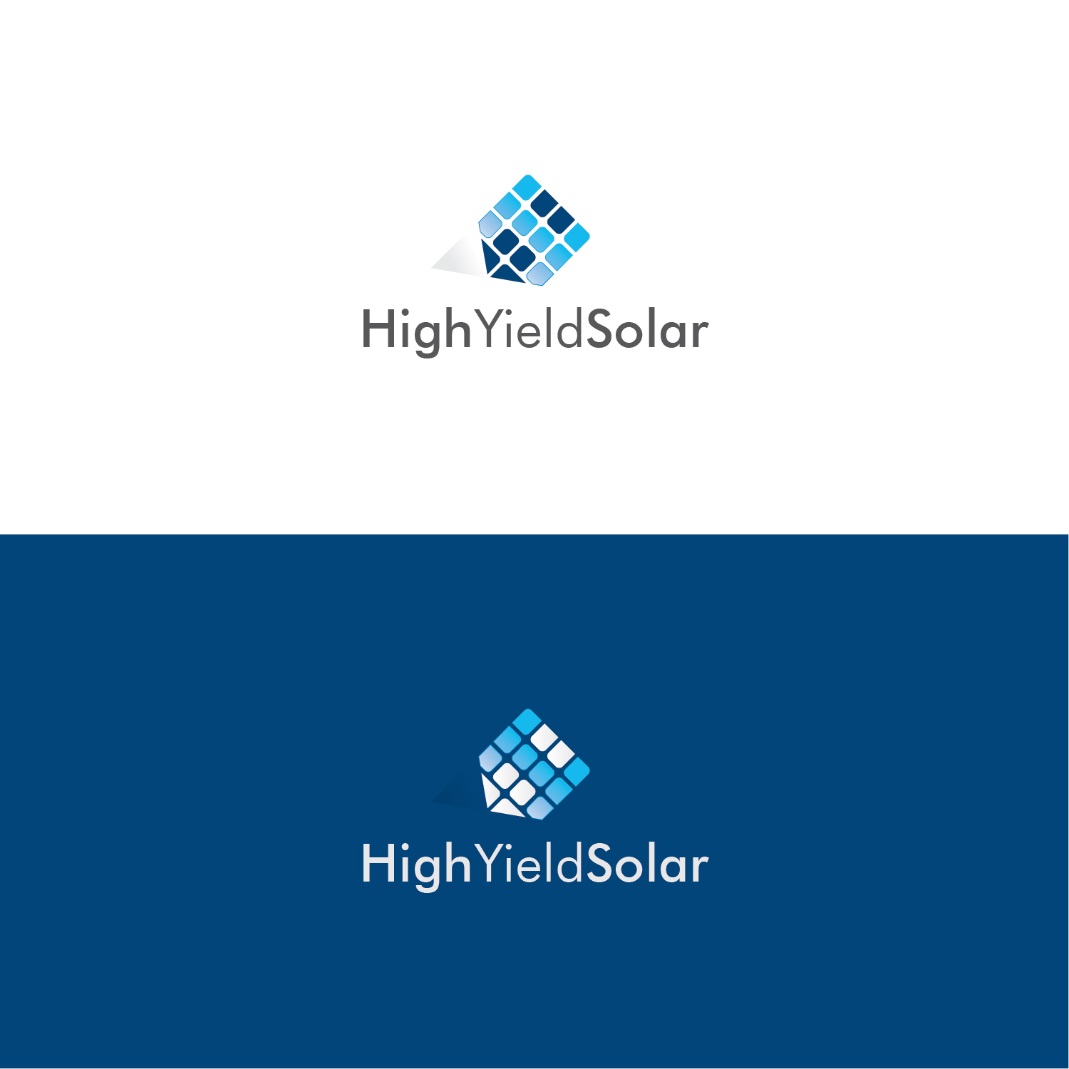 Modern, Bold, Solar Energy Logo Design for High Yield Solar by Muhammad Imran 3 | Design #20330030