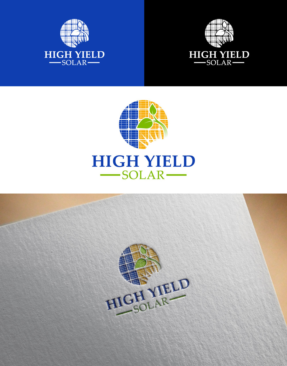 Modern, Bold, Solar Energy Logo Design for High Yield Solar by Ash_king ...