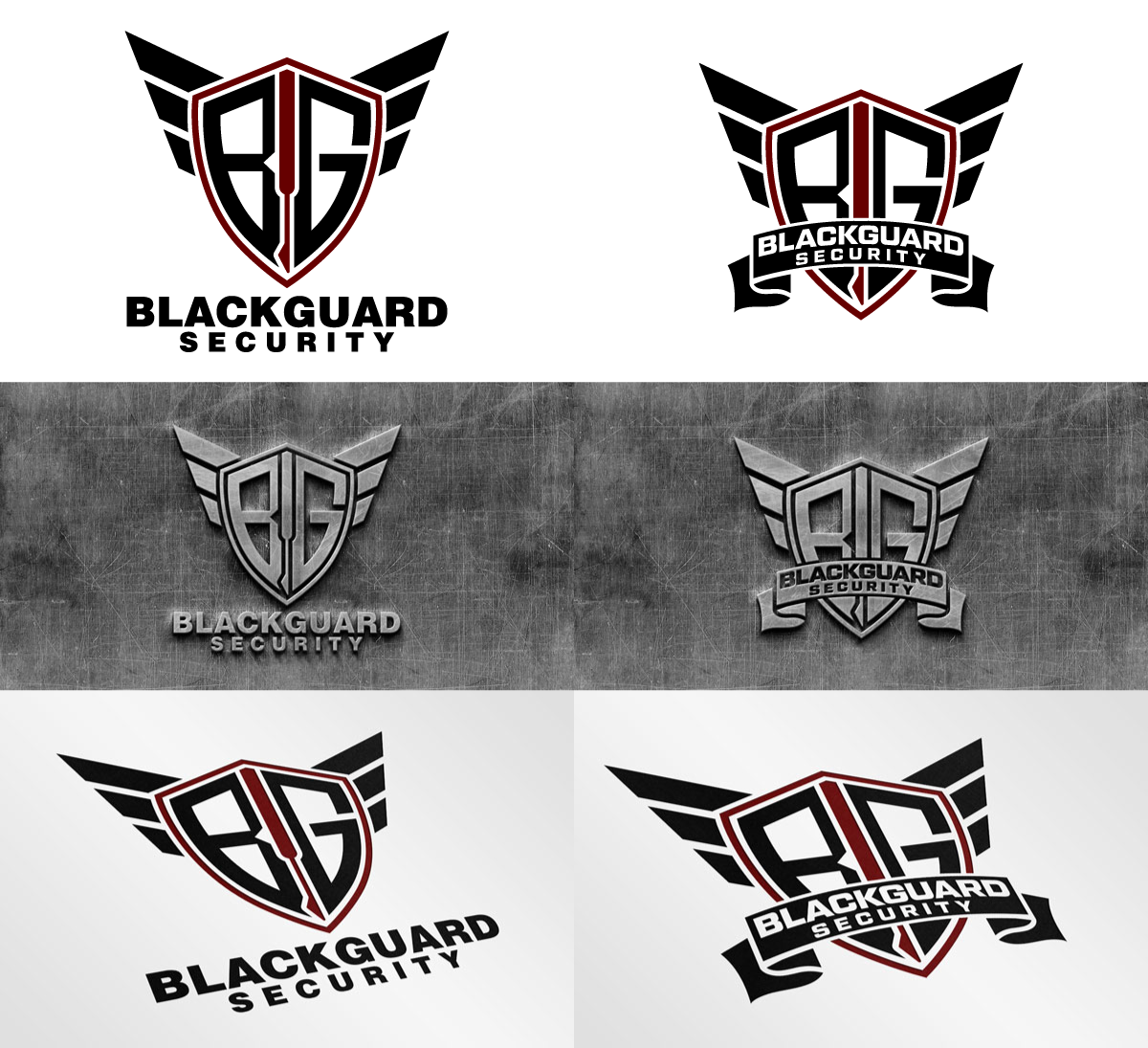 Masculine, Bold, Security Logo Design for The word "Blackguard" alone ...