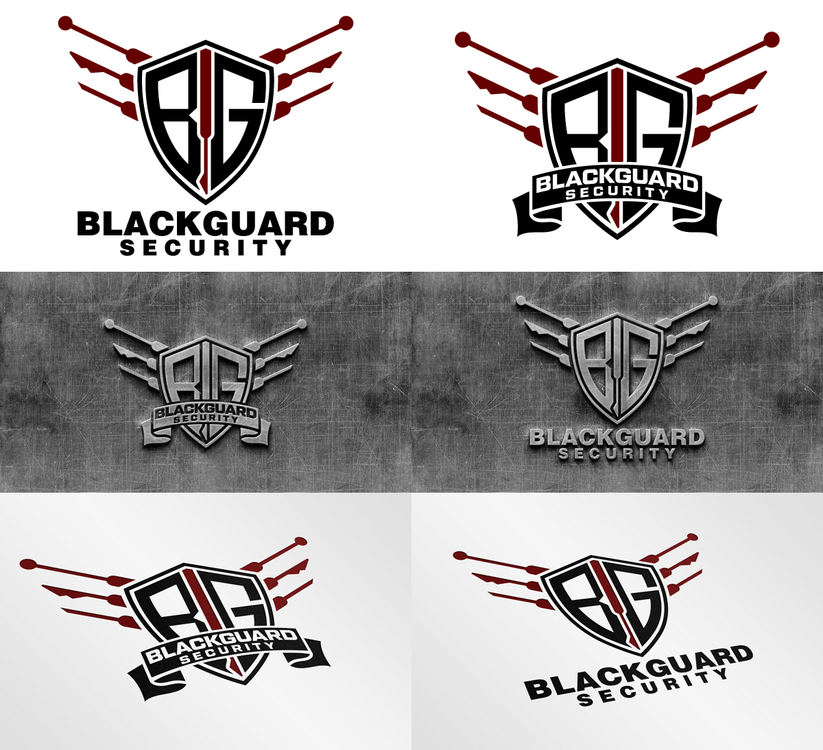 Masculine, Bold, Security Logo Design for The word "Blackguard" alone ...