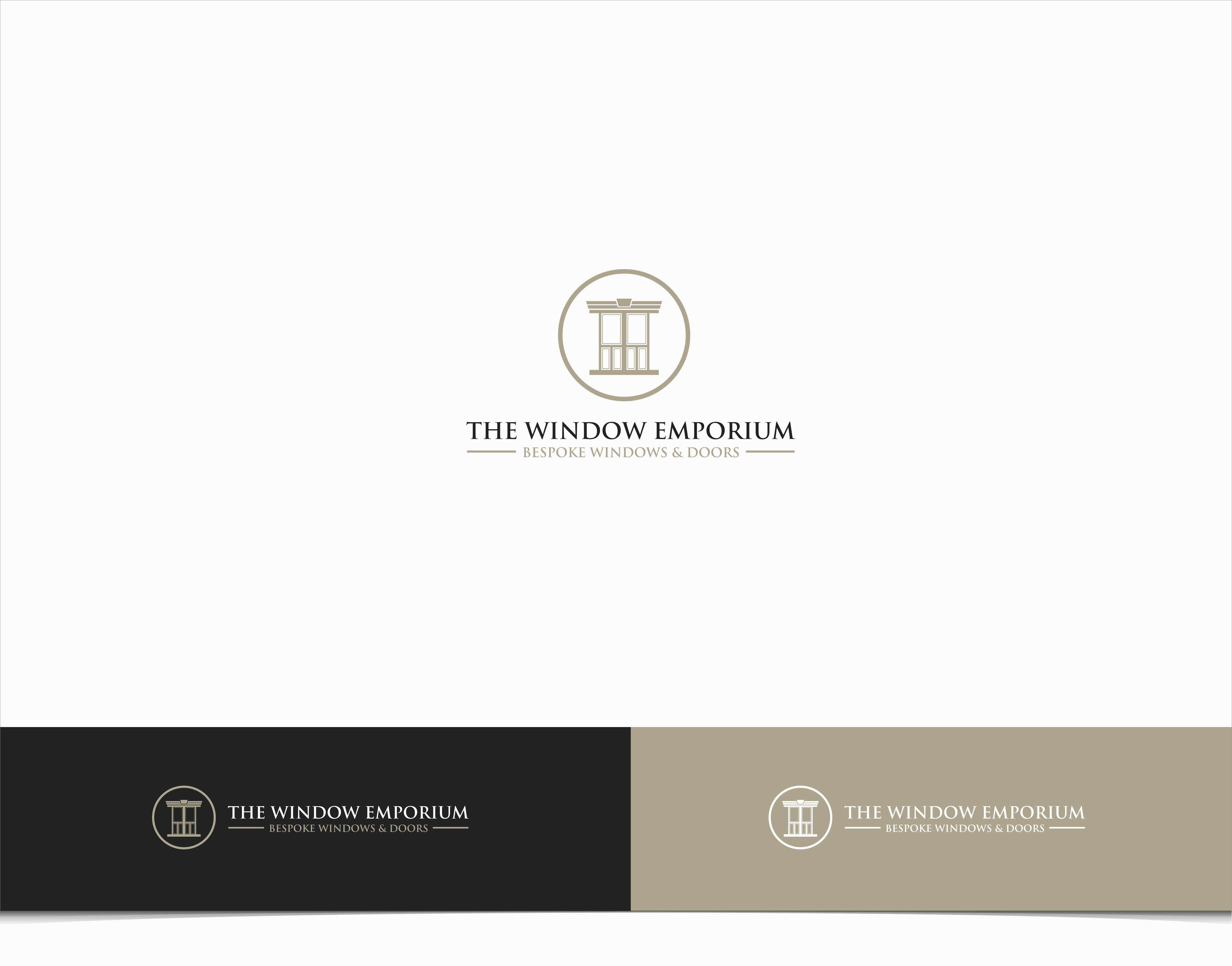 Logo Design for The Window Emporium Ltd then underneath a tag line ...