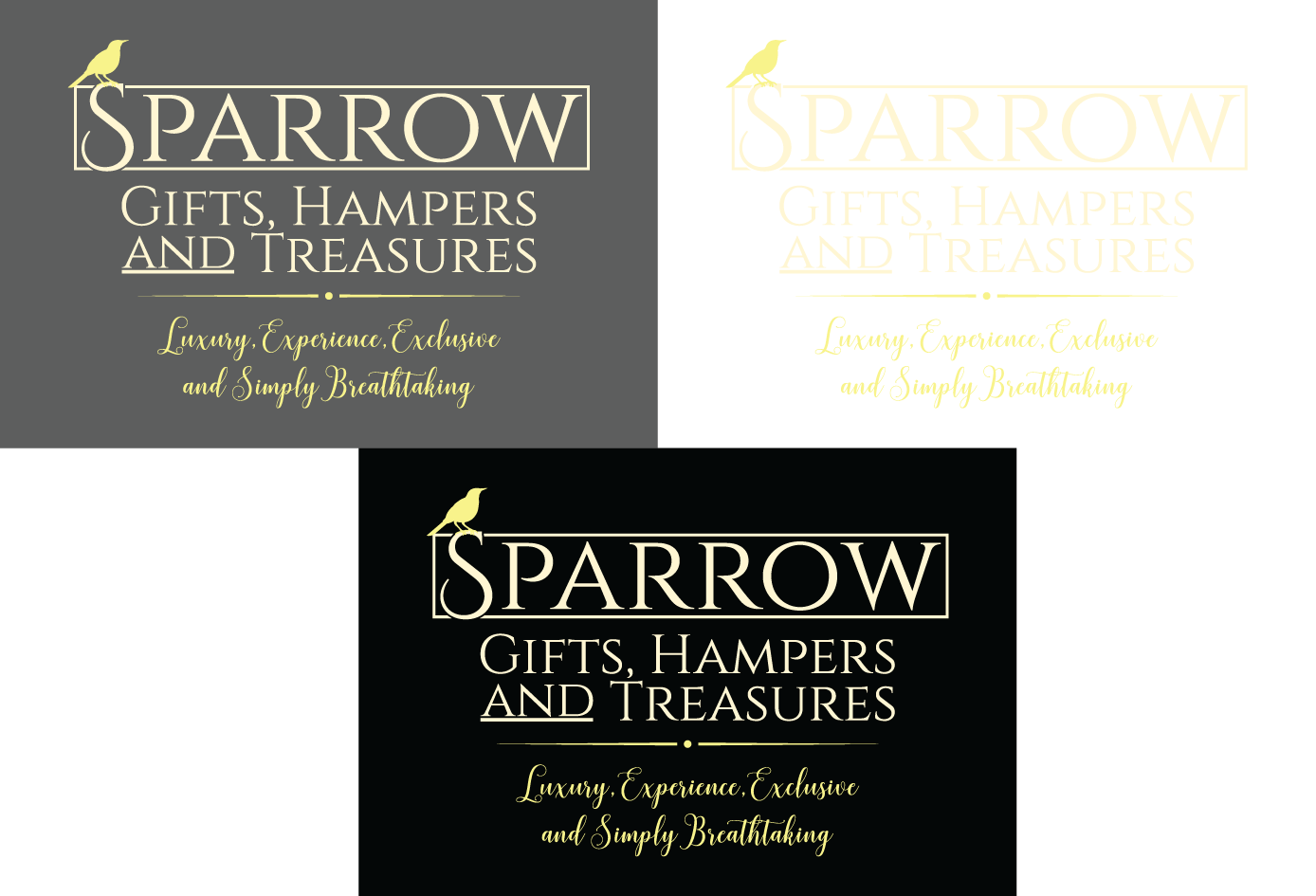 Elegant, Playful Logo Design for Sparrow Gift, Hampers and Treasures by ...