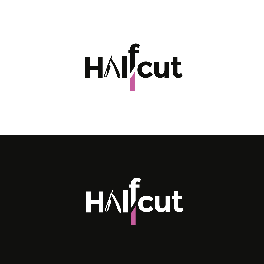 Logo Design for HalfCut by Sujit Banerjee | Design #20442858