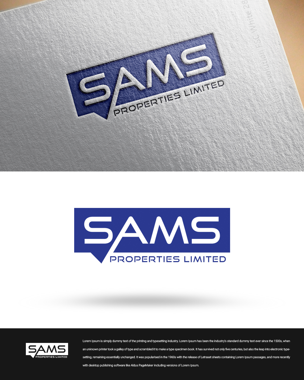 Modern, Professional Logo Design for SAMS Properties Limited by ...