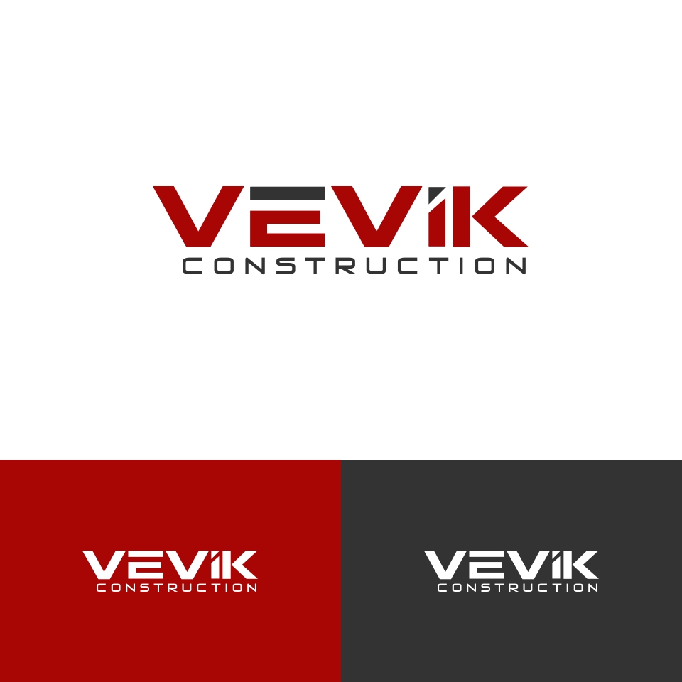 Bold, Modern Logo Design for Vevik Construction by GVisions | Design ...