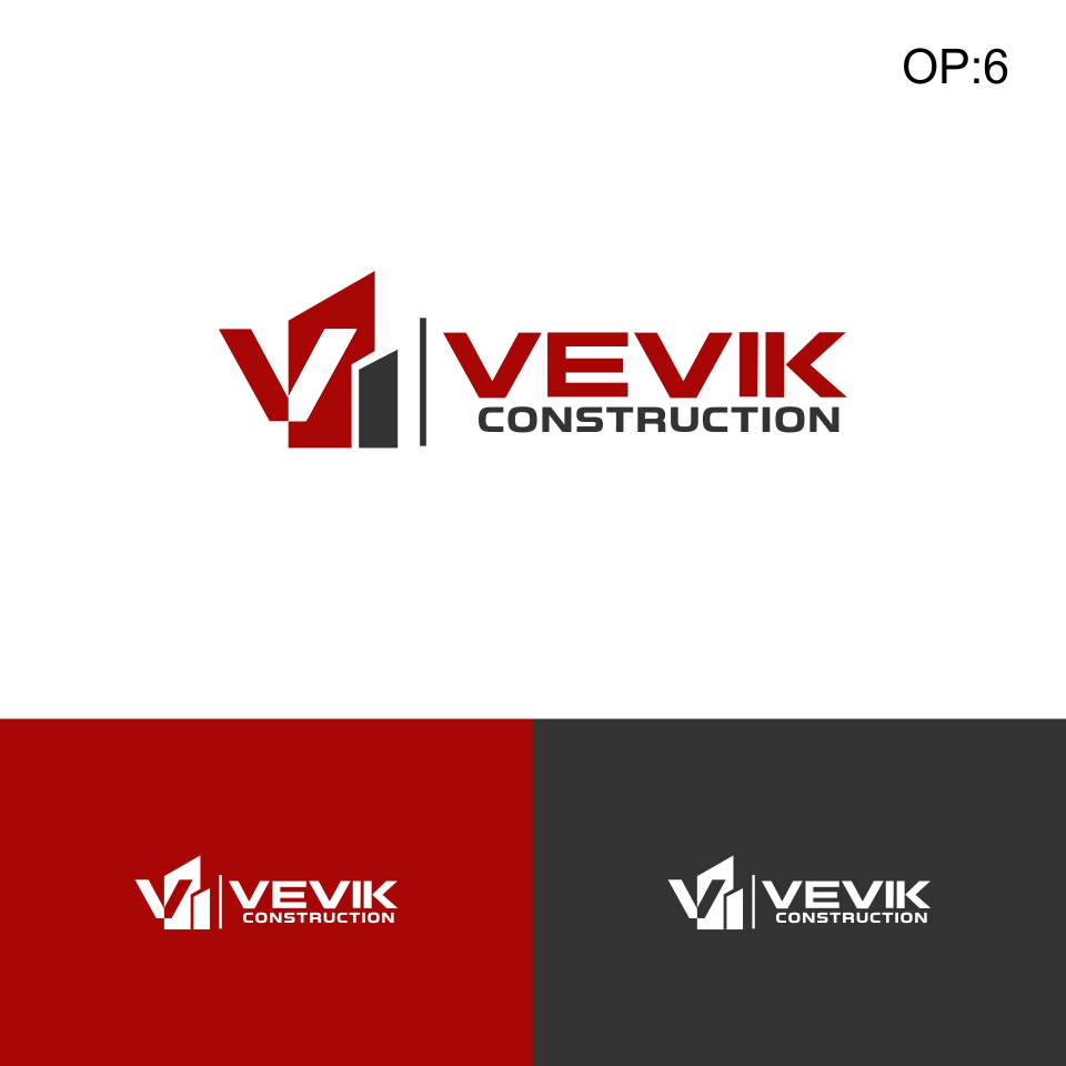 Bold, Modern Logo Design for Vevik Construction by GVisions | Design ...