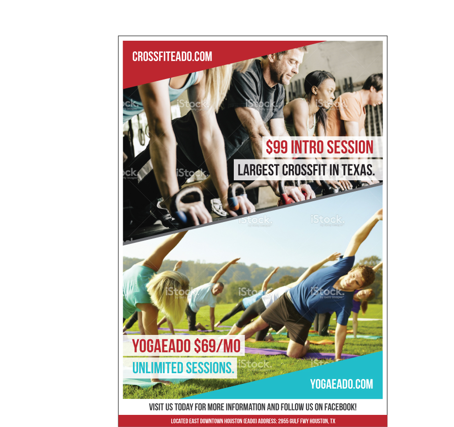 Traditional, Elegant Flyer Design for Crossfit EaDo LLC by ABG | Design ...