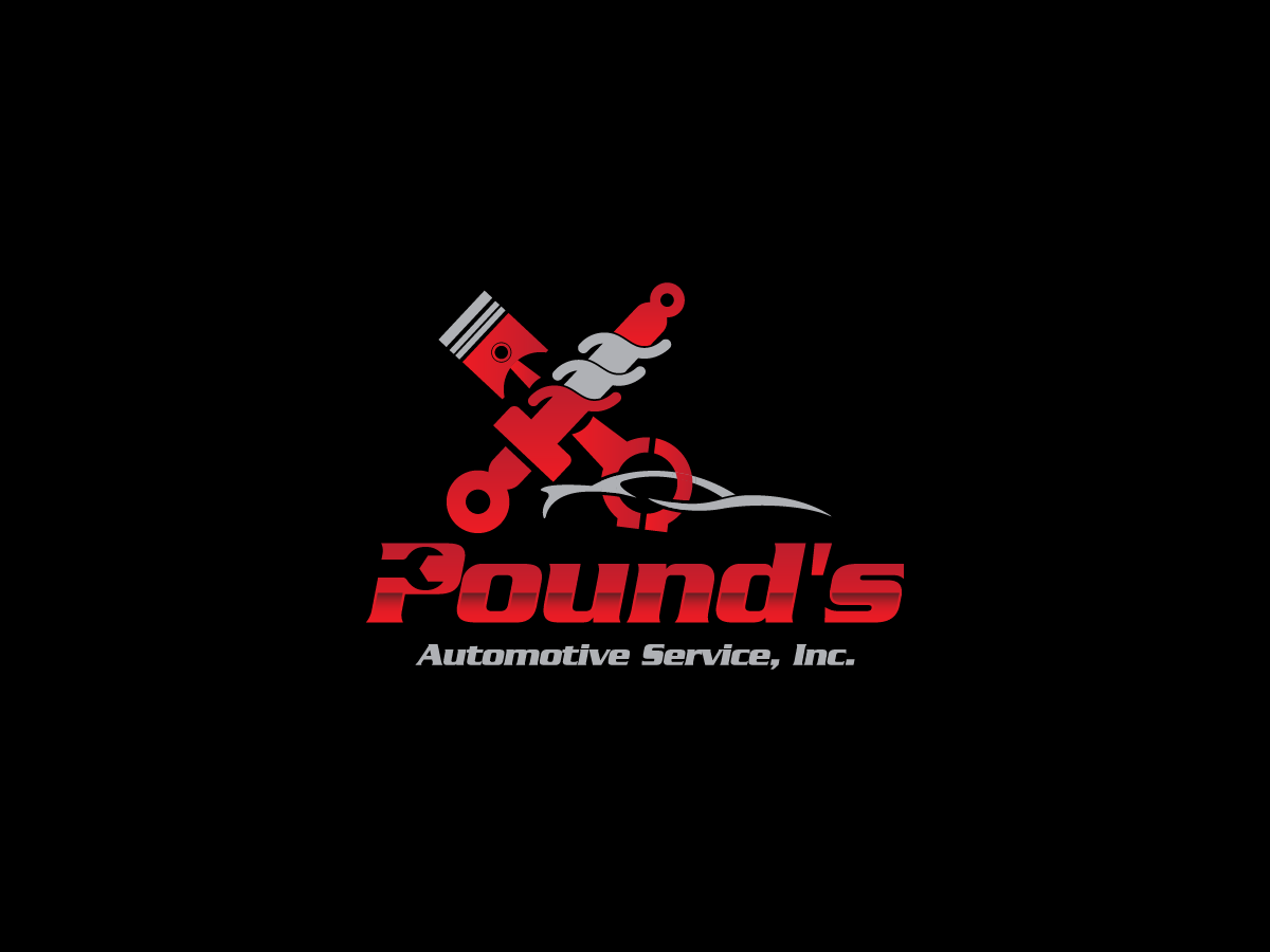 Traditional, Upmarket, Auto Repair Logo Design for Pound's Automotive ...