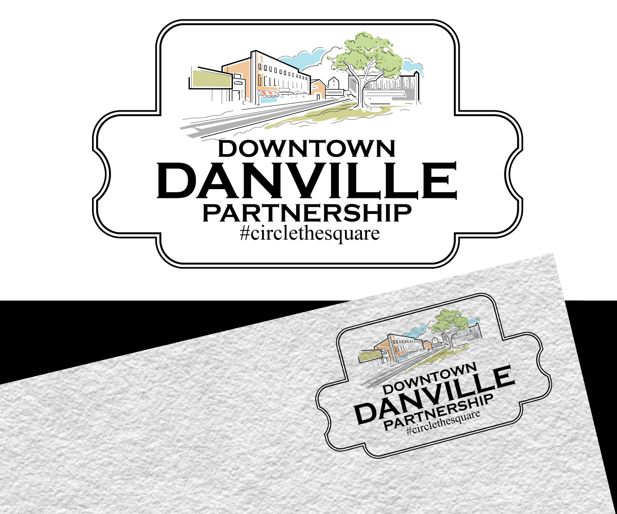 Logo Design for Downtown Danville Partnership #circlethesquare by Jay ...