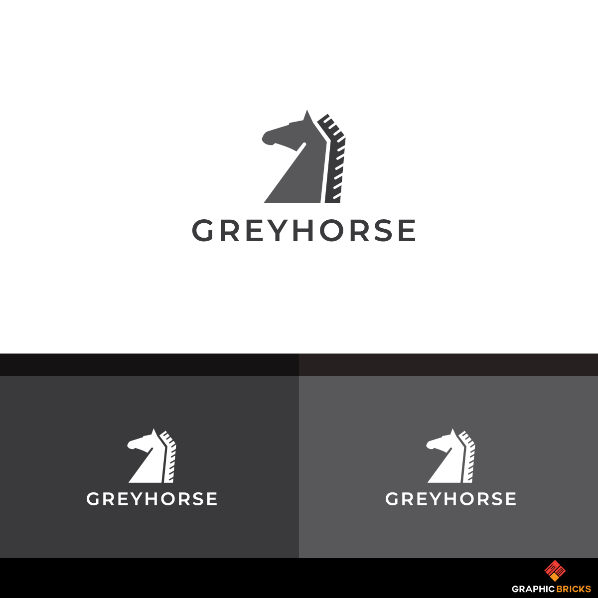 Logo Design for GH or Greyhorse by Graphic Bricks | Design #20418803