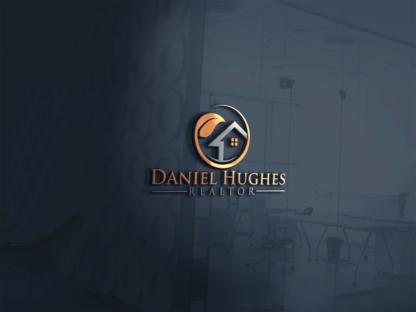 Personable, Masculine, Real Estate Agent Logo Design for Daniel Hughes ...
