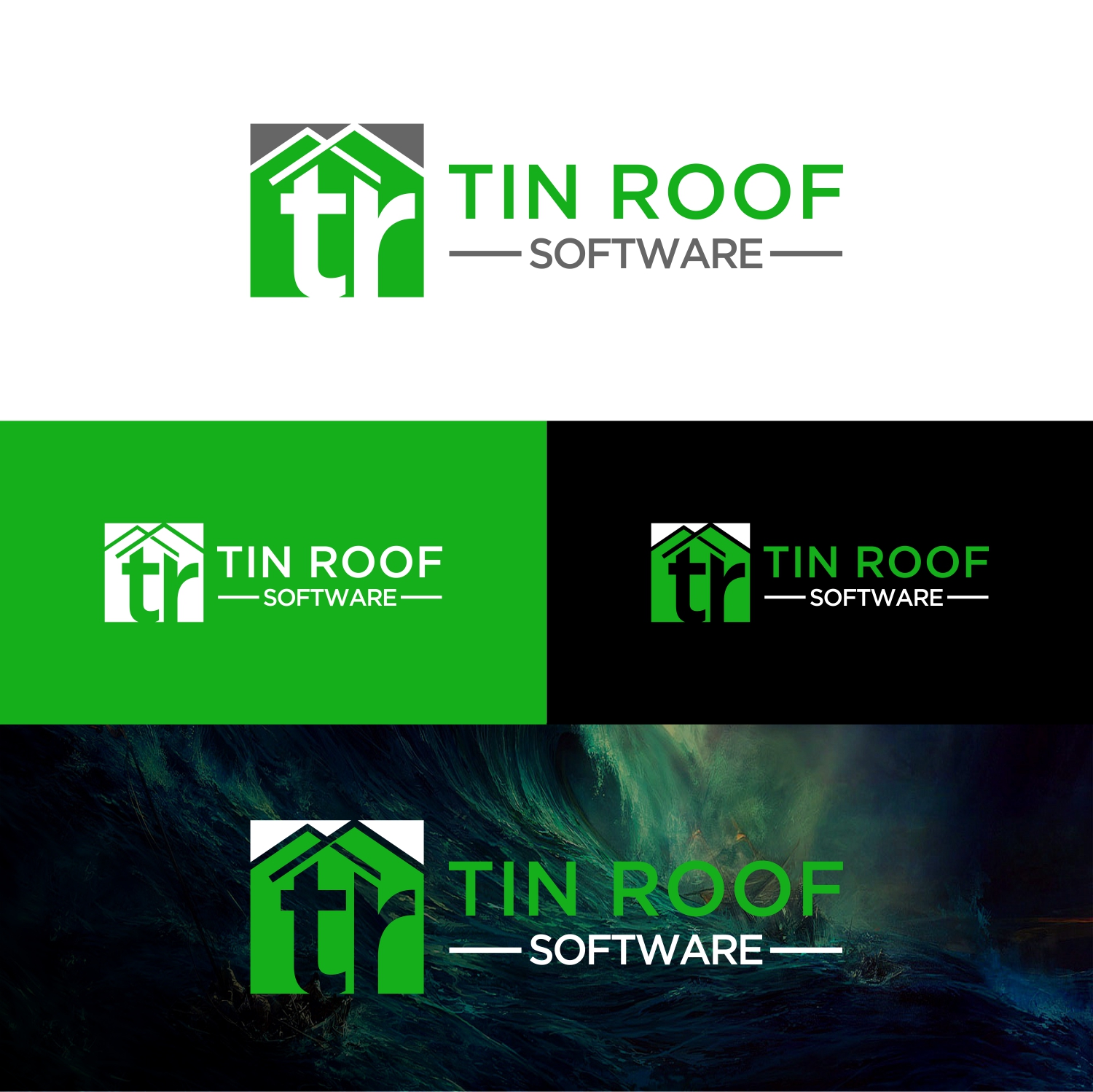 Playful, Modern, Software Logo Design for Tin Roof Software or Tin Roof ...