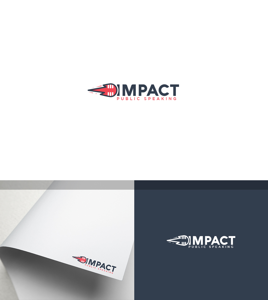 Logo Design for Impact Public Speaking by JohnM. | Design #20453442