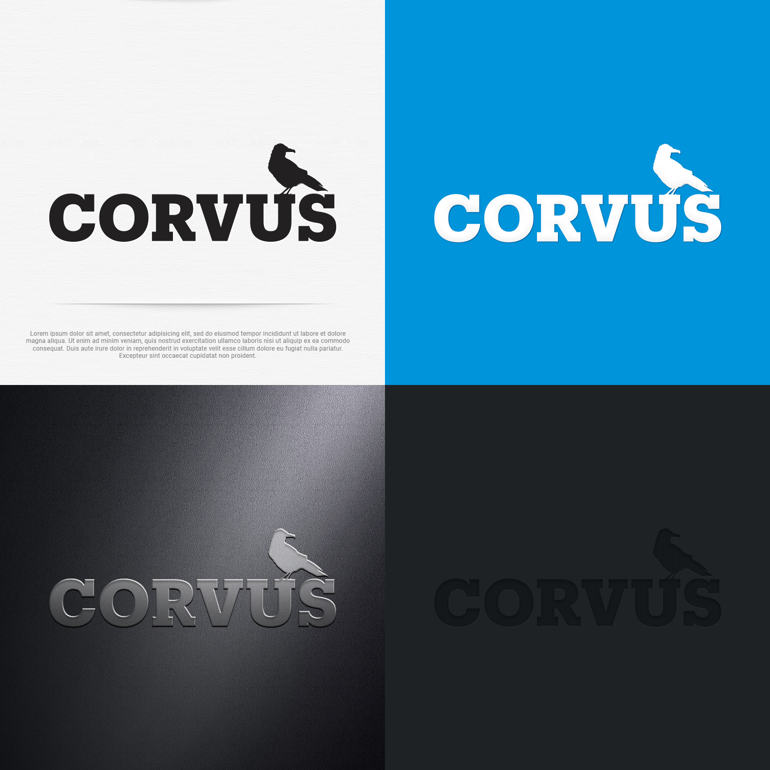 Modern, Conservative, Business Intelligence Logo Design for Corvus Intelligence Group by z a n a ...