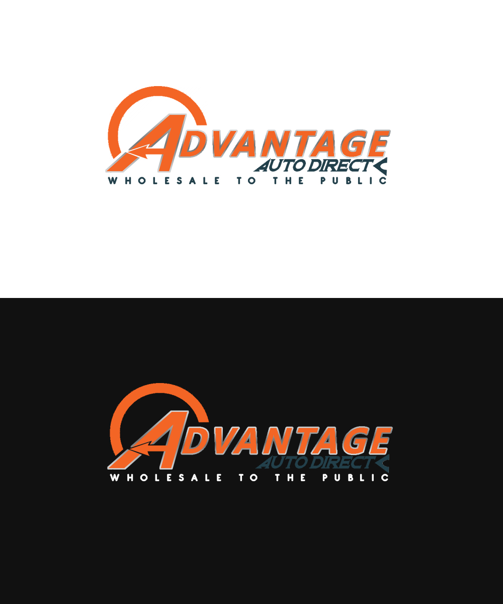 Bold, Serious, Automotive Logo Design for ADVANTAGE AUTO DIRECT ...