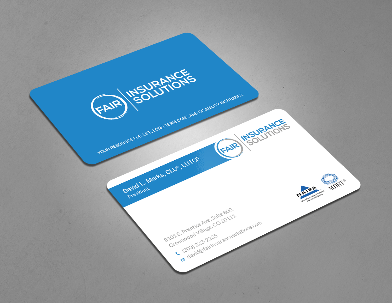 Upmarket, Bold, Insurance Broker Business Card Design for a Company by ...