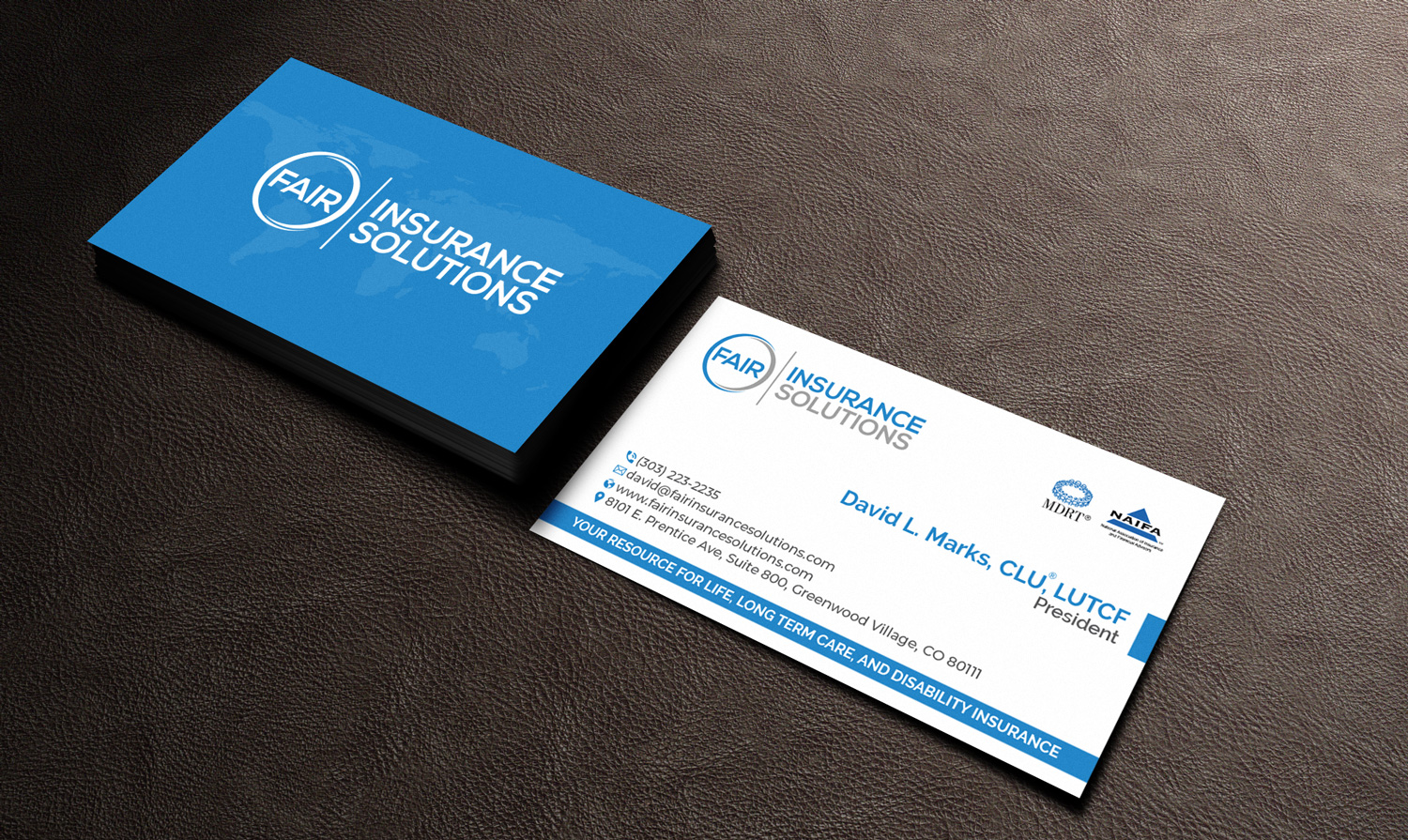 Upmarket, Bold, Insurance Broker Business Card Design for a Company by ...