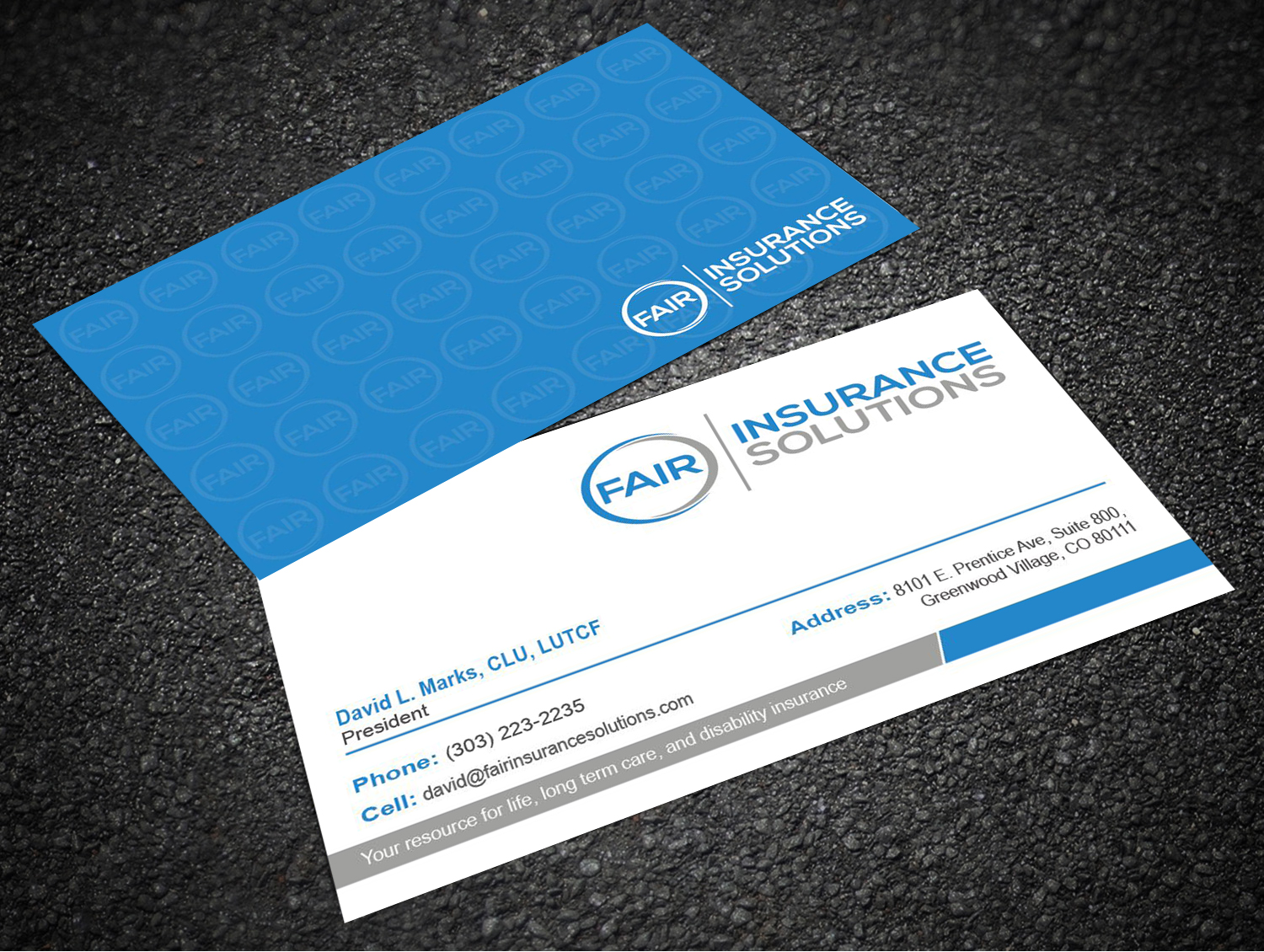 Upmarket, Bold, Insurance Broker Business Card Design for a Company by ...