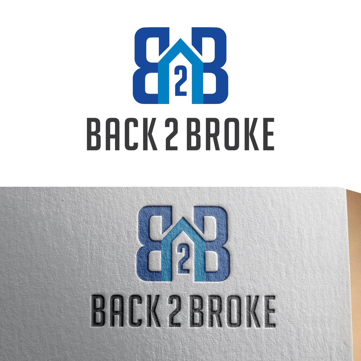 Logo Design for Back 2 Broke by concepts | Design #20572924