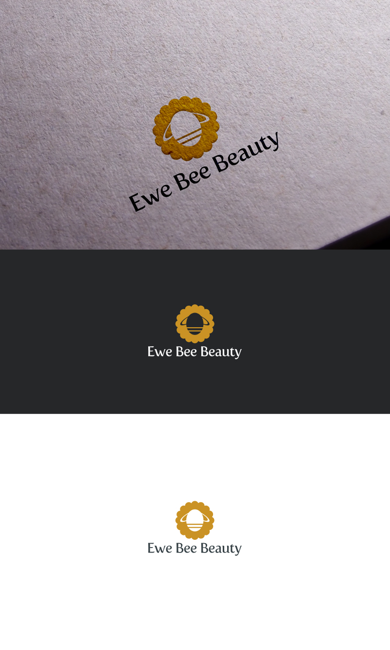 Playful, Colorful, Cosmetics Logo Design for Ewe Bee Beauty by logo_s ...