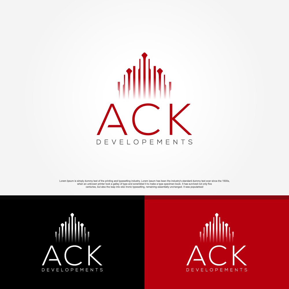 Bold, Traditional, Real Estate Development Logo Design for ACK ...