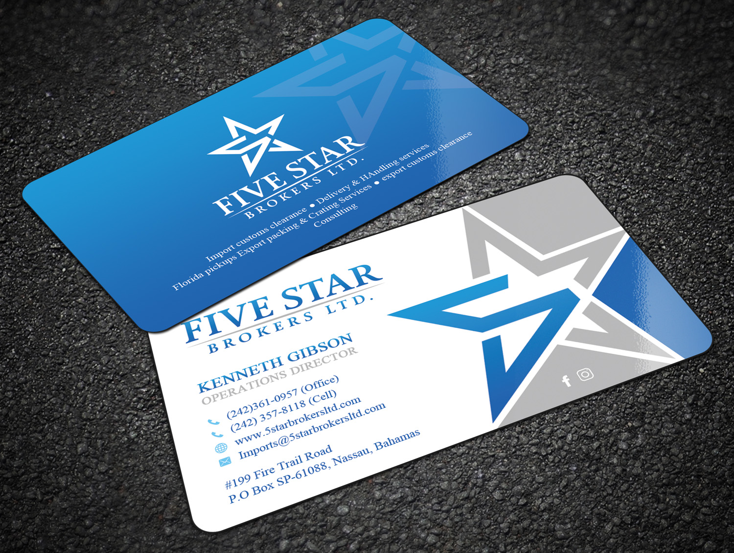 Elegant, Serious, Logistics Business Card Design for Design Services ...