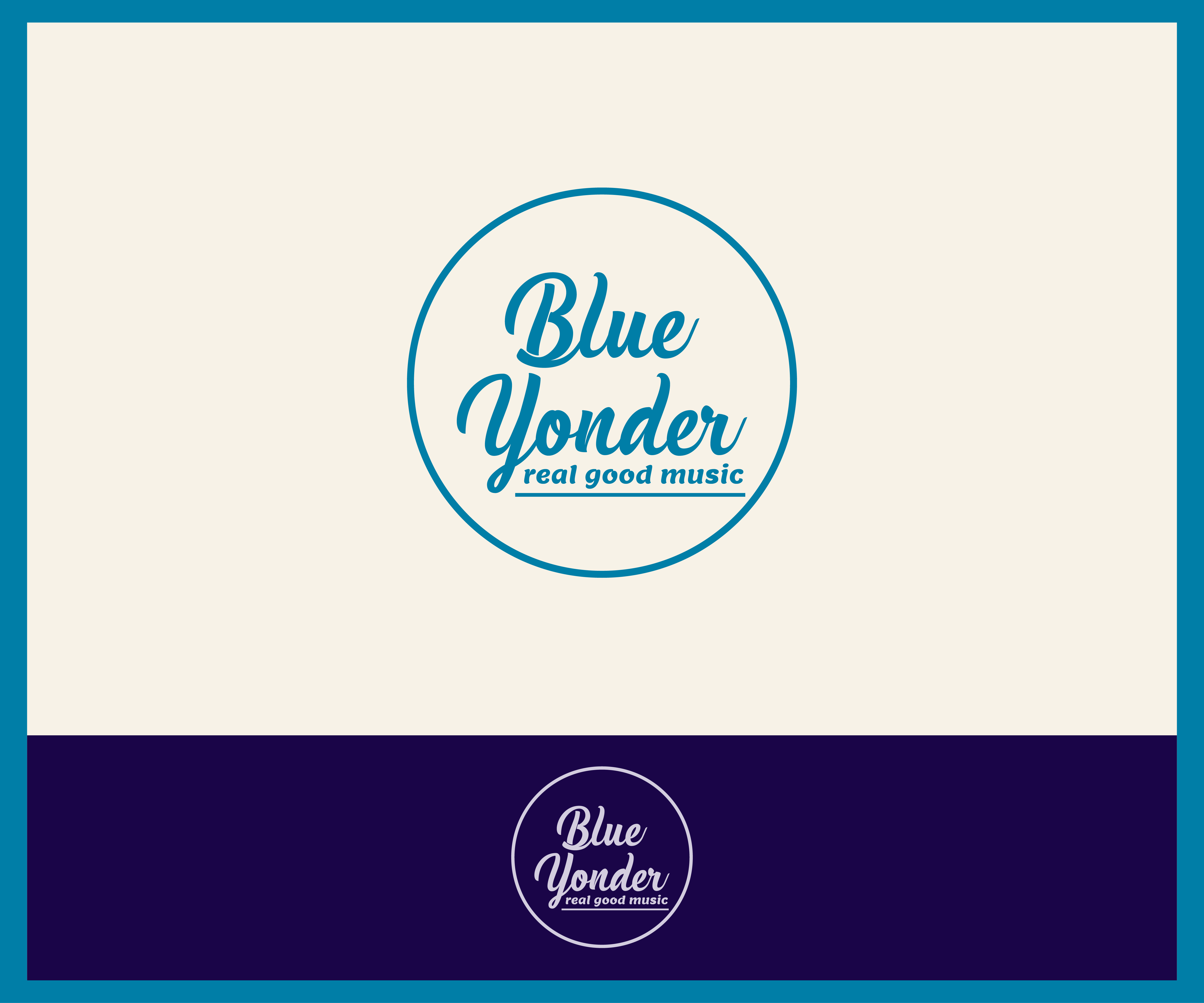 Logo Design for Blue Yonder with and without tagline: "real good music ...