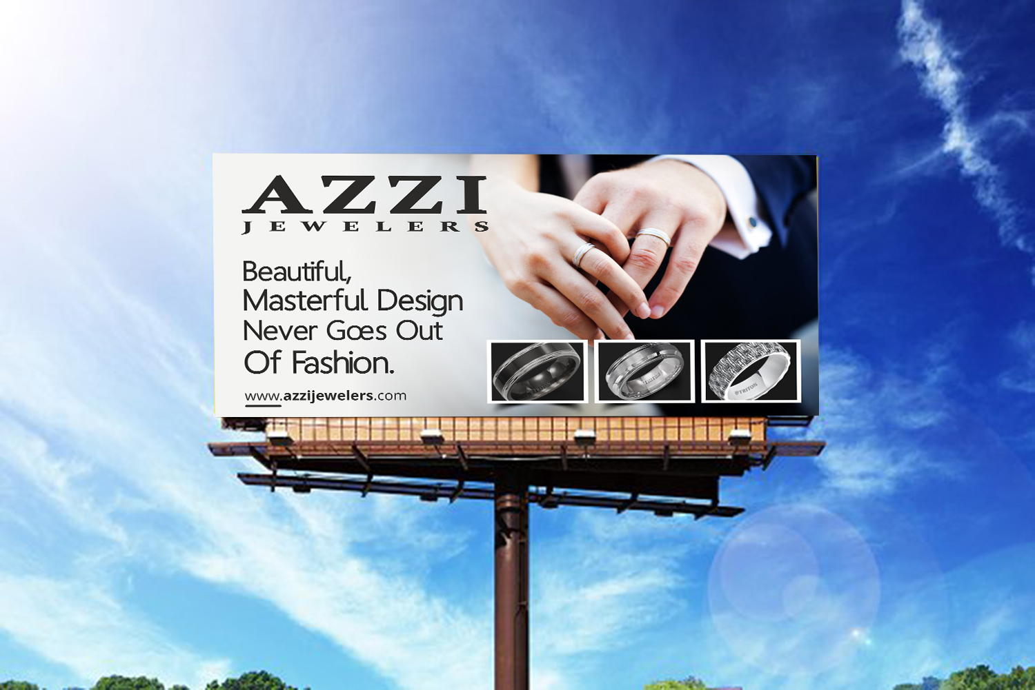 Bold, Playful, Jewelry Store Billboard Design for a Company by ESolz ...